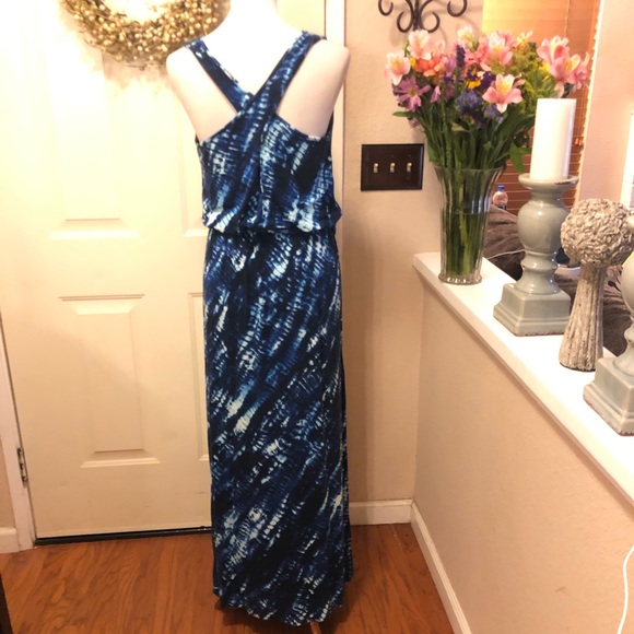 Heidi Weisel | Dresses | Heidi Weisel Pretty Blue Sleeveless Maxi Dress ...